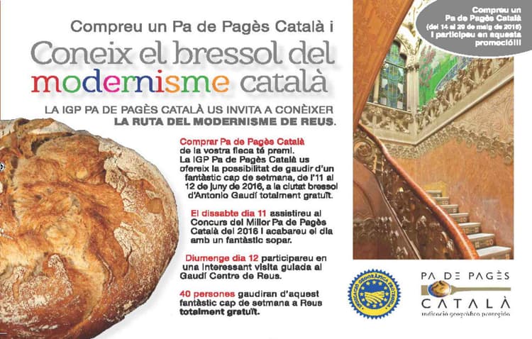 Comprar el Pa de Pagès Català de su panadería tiene premio.